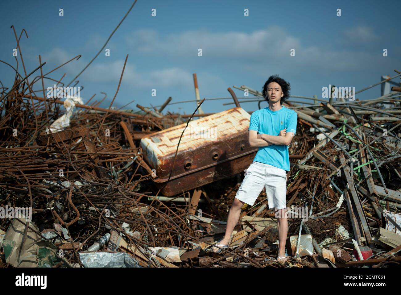 Generation Z with Environmental Pollution Stock Photo - Alamy