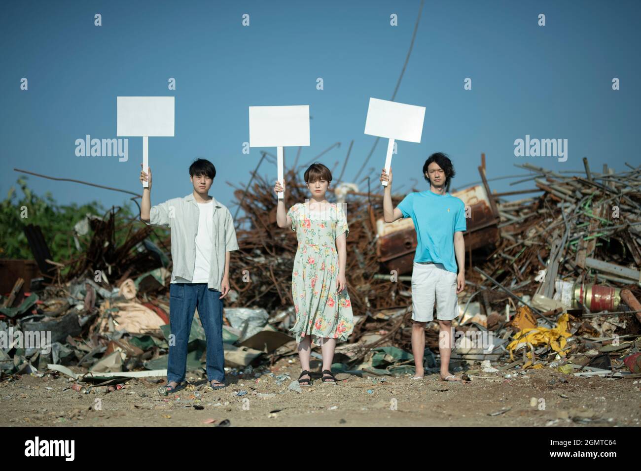 Generation Z with Environmental Pollution Stock Photo - Alamy