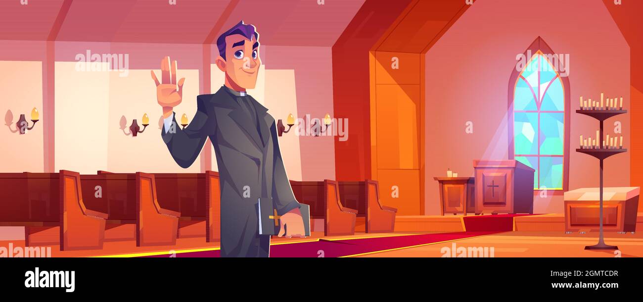 Catholic priest confession hi-res stock photography and images - Alamy