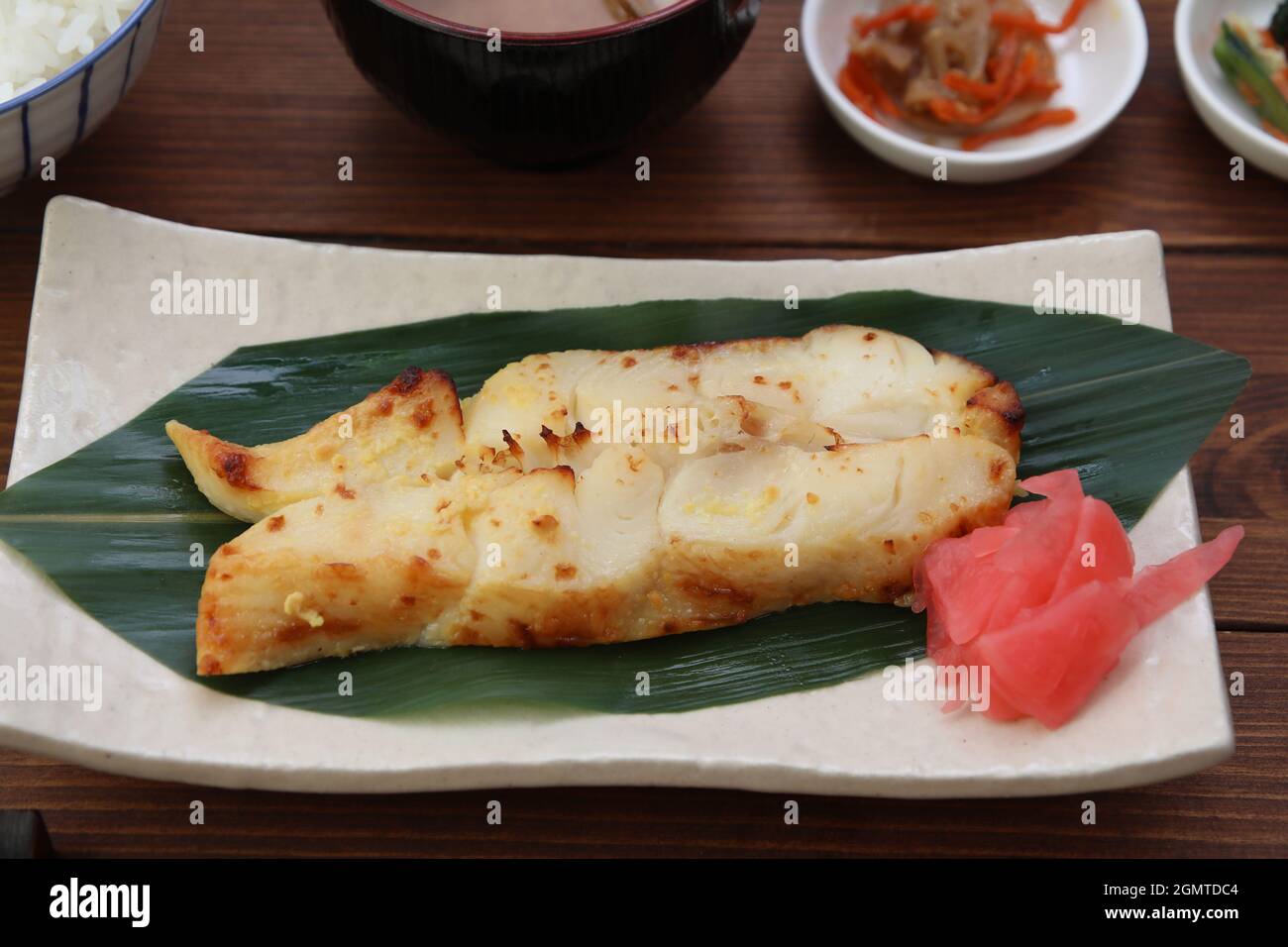 Grilled Flatfish Marinated with Miso, Japanese Food Stock Photo - Alamy