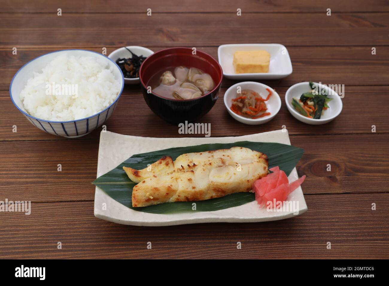 Grilled Flatfish Marinated with Miso, Japanese Food Stock Photo - Alamy