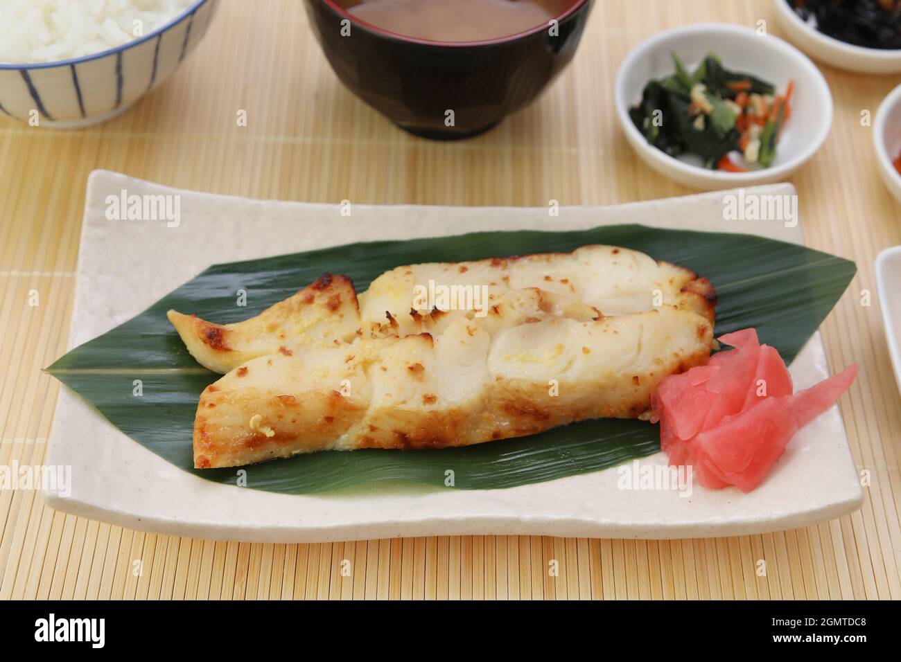 Grilled Flatfish Marinated with Miso, Japanese Food Stock Photo - Alamy