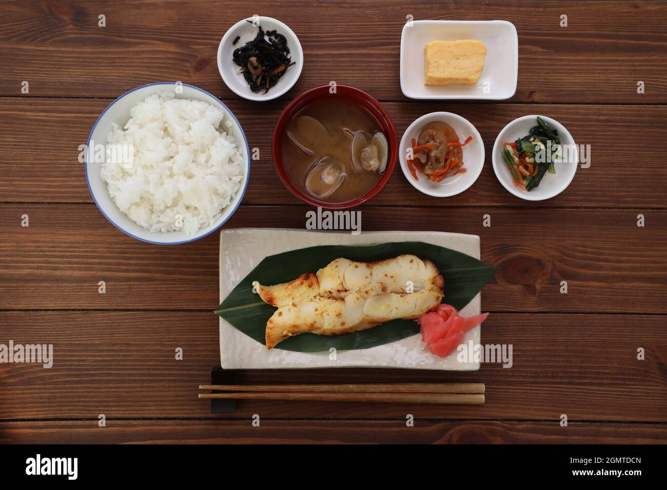 Grilled Flatfish Marinated with Miso, Japanese Food Stock Photo - Alamy
