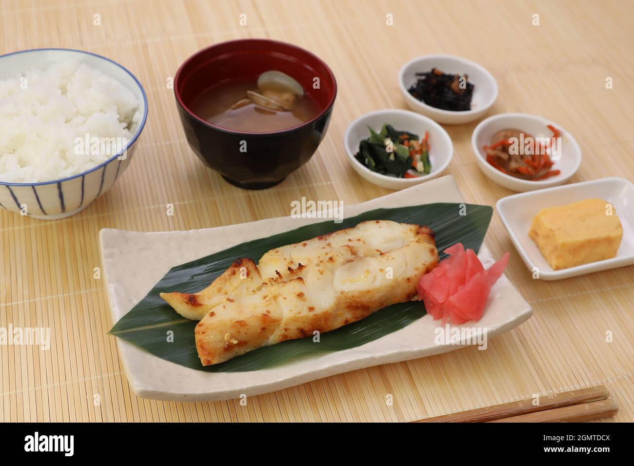Grilled Flatfish Marinated with Miso, Japanese Food Stock Photo - Alamy
