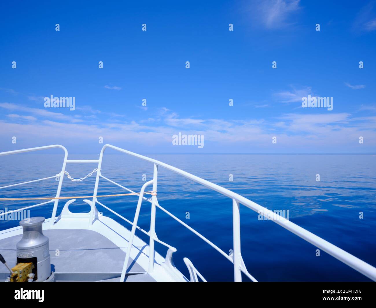 Sea, View from Boat Stock Photo - Alamy