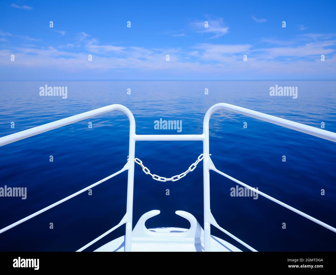Sea, View from Boat Stock Photo - Alamy