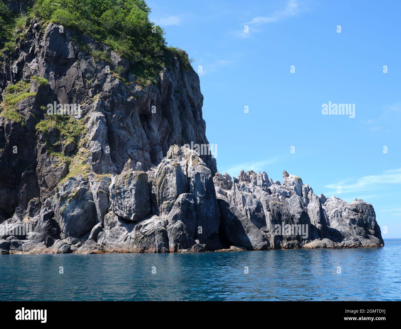 Shiretoko Peninsula from Cruise Ship, Hokkaido, Japan Stock Photo - Alamy