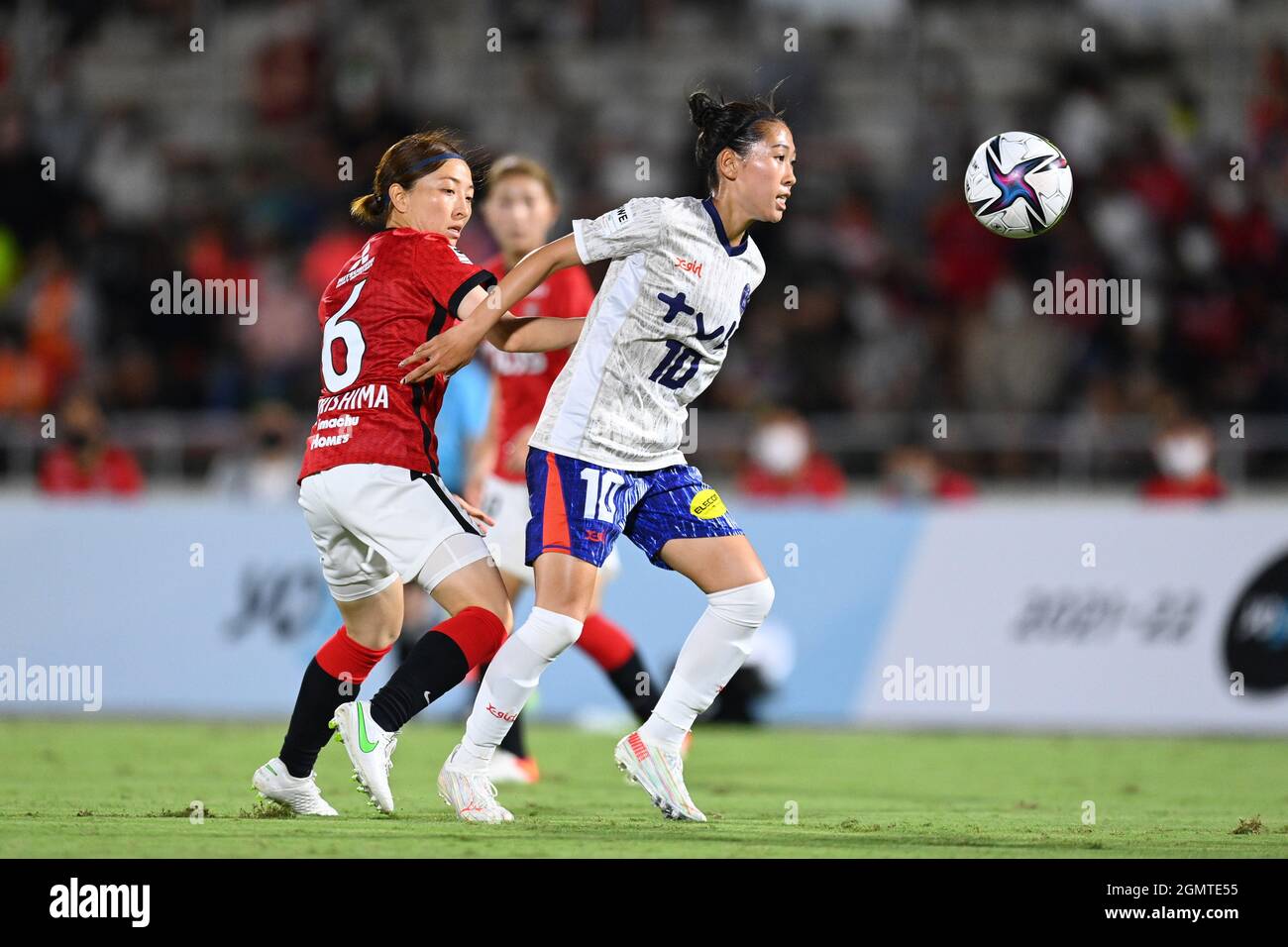 Saitama, Japan. Credit: MATSUO. 20th Sep, 2021. (L-R) Akari Kurishima (Reds Ladies), Reina ...