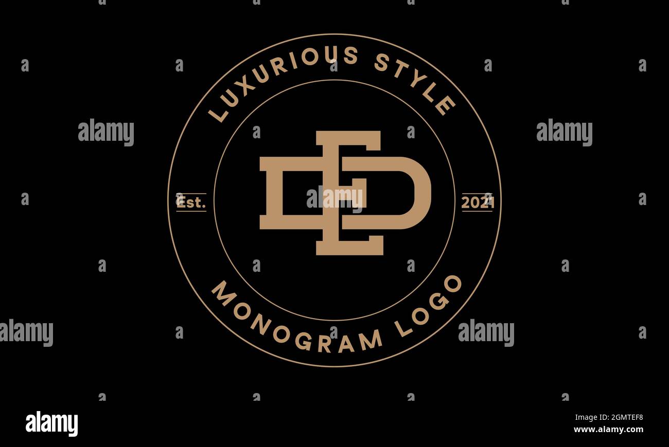 Ed Initial Logo High Resolution Stock Photography and Images - Alamy