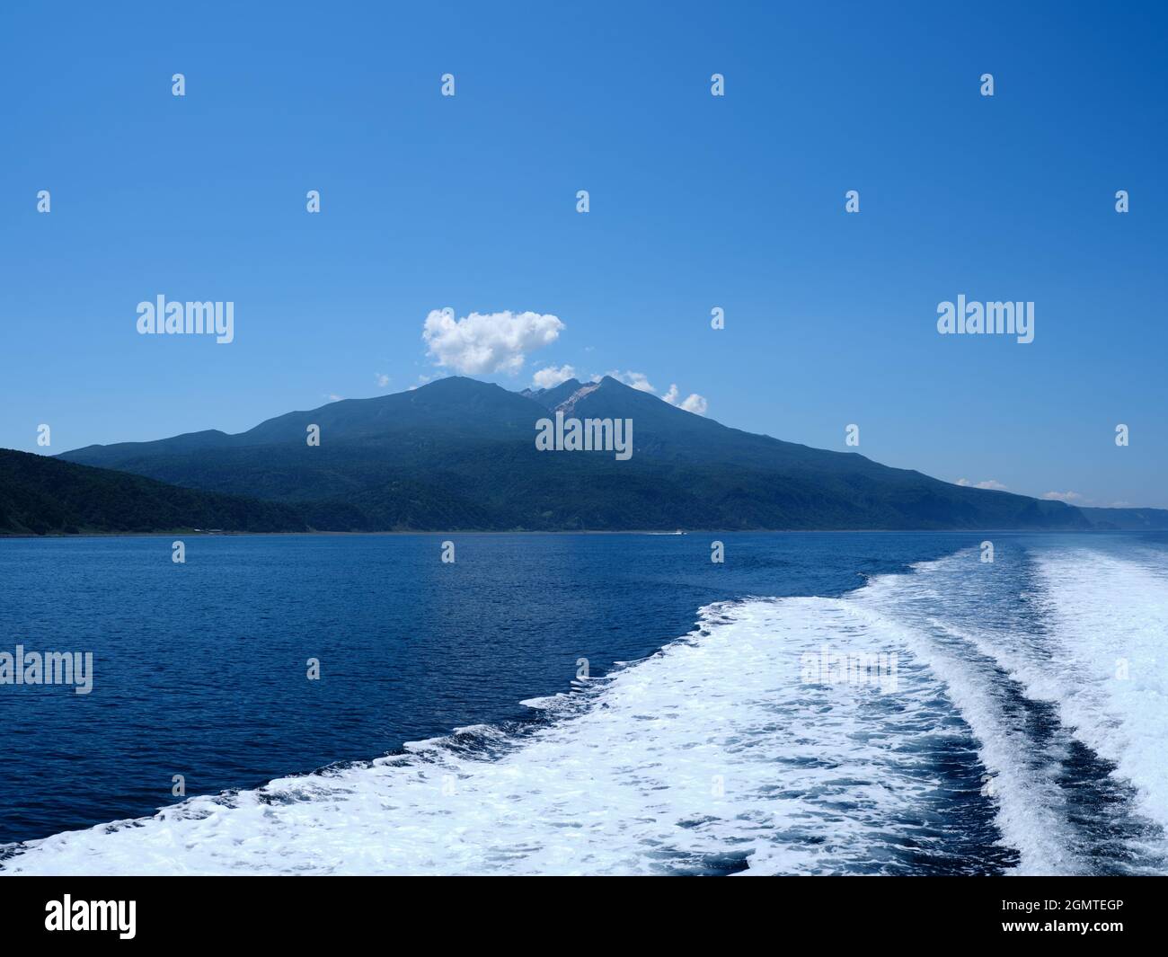 Shiretoko Peninsula from Cruise Ship, Hokkaido, Japan Stock Photo - Alamy