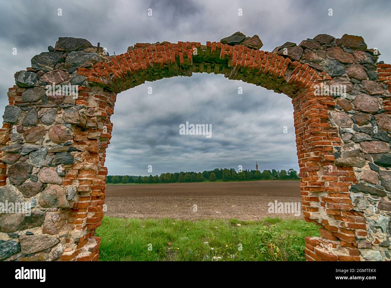 The stone and brick ruins are an unofficial tourist attraction ...