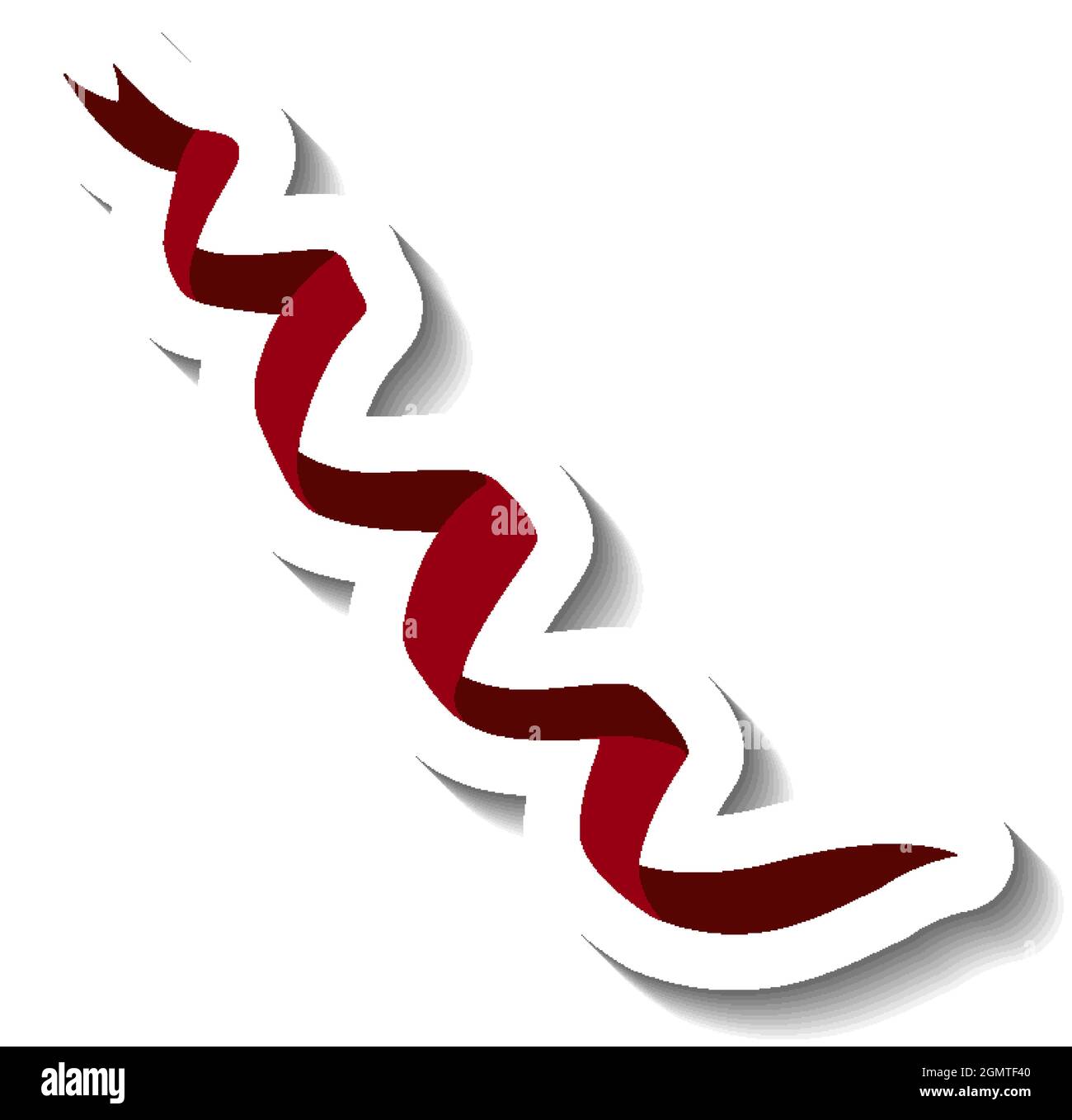 A simple ribbonsticker on white background illustration Stock Vector ...