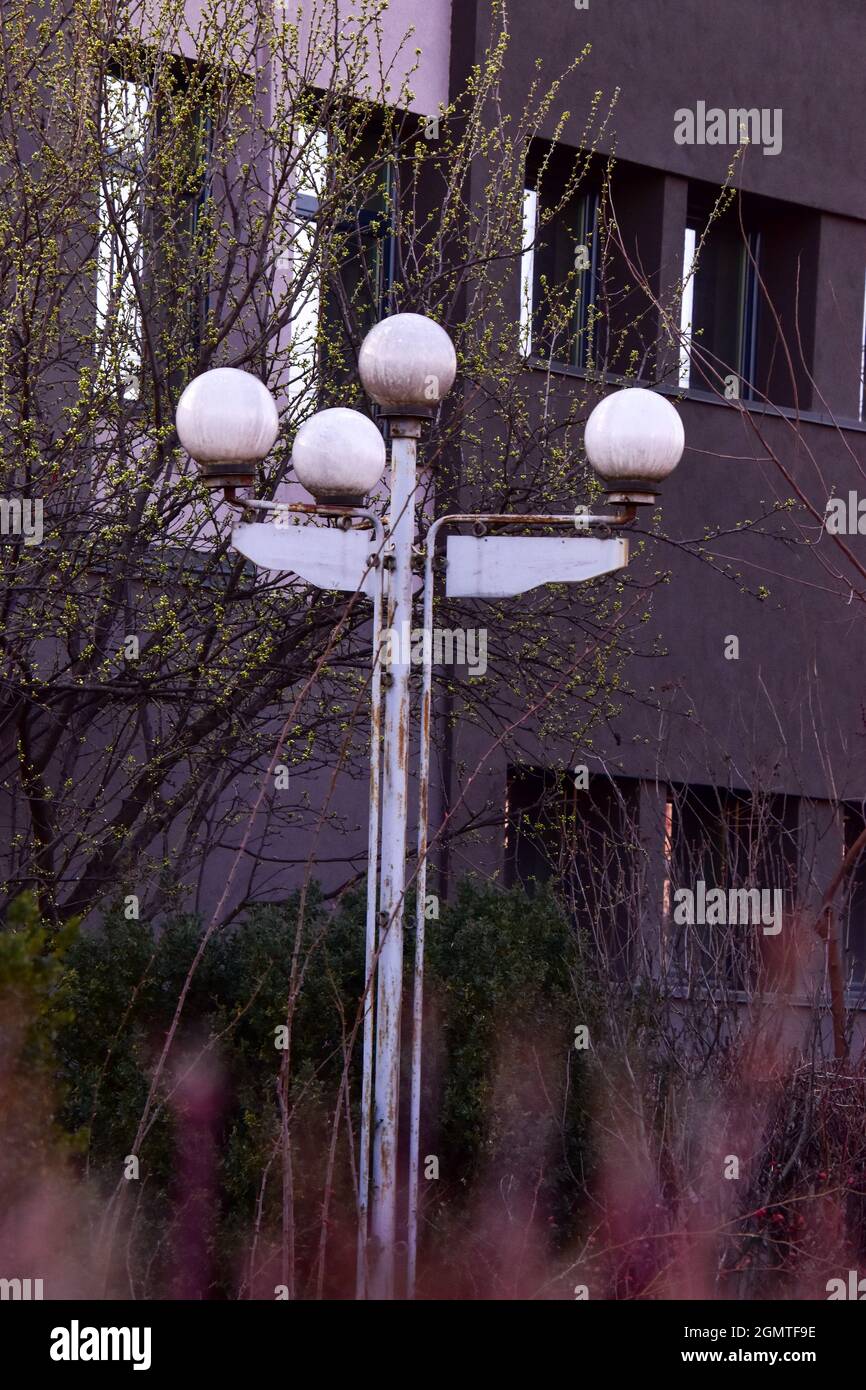 Vertical shot of an old street lamp Stock Photo - Alamy