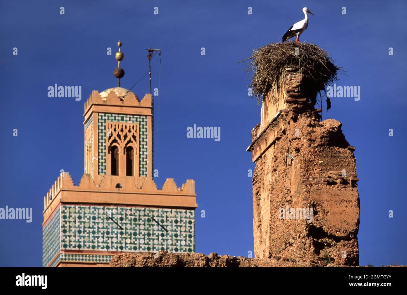 Marrakesh, Morocco - February 2004; The Kasbah Mosque of Marrakesh ...