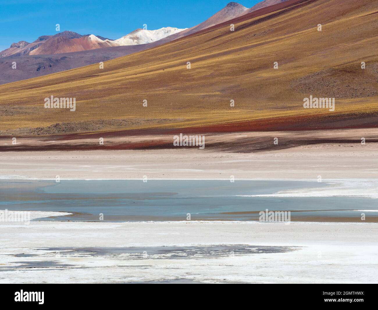 Laguna Verde, Bolivia - 21 May 2018 Laguna Verde (green lake) is aptly ...