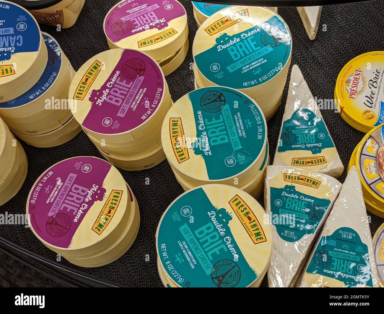 INDIANAPOLIS, UNITED STATES - Aug 17, 2021: The packed cheese of ...