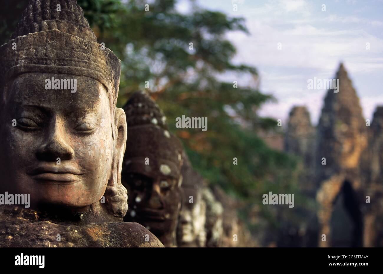 Angkor Thom, Cambodia - 13 February 2005; A triumph of Medieval Khmer ...