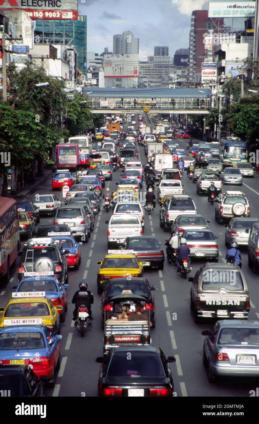 Bangkok, Thailand - 19 June 2004; Bangkok is at war with cars, and the ...