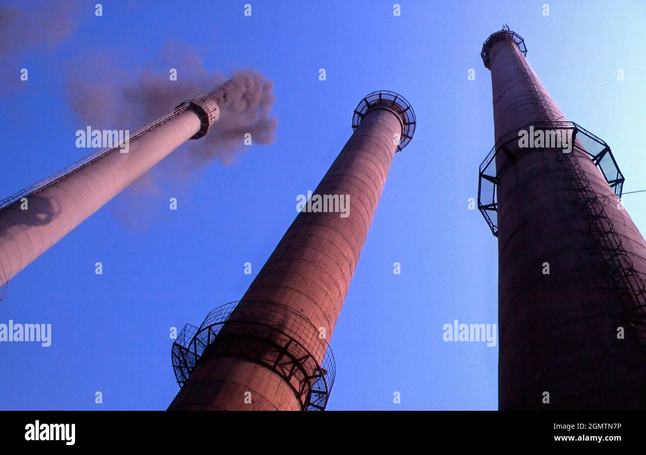 Benxi, Liaoning China - December 2000 Benxi is one of the most polluted ...