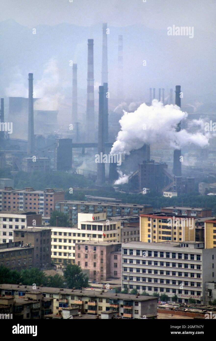 Benxi, China - December 2000 Benxi is one of the most polluted cities ...