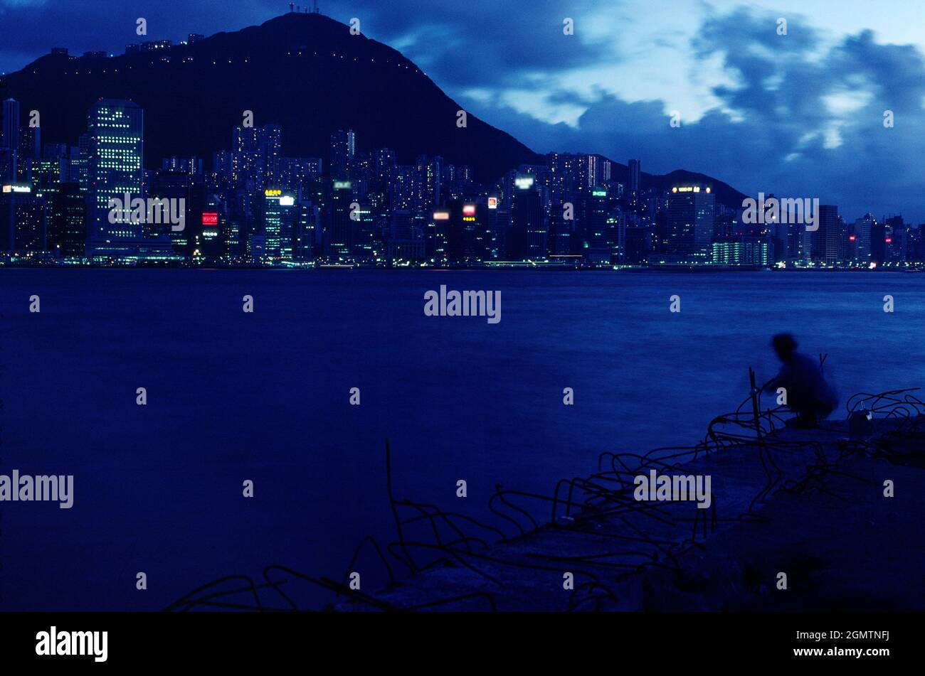 Hong Kong, 2005; Moody blues - looking across Victoria Harbour to ...