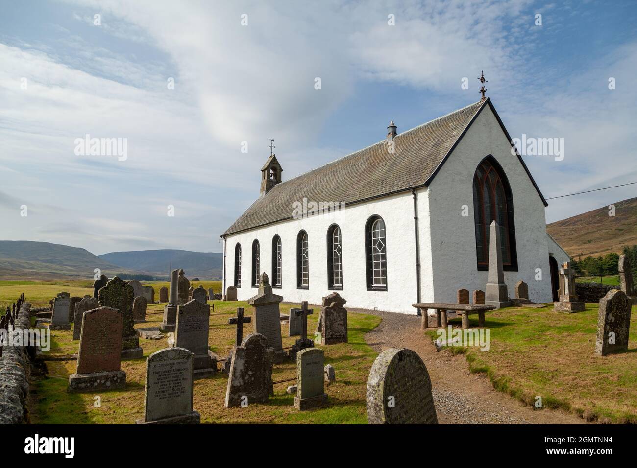 Amulree and Strathbraan Church a beautiful white rural church Stock ...