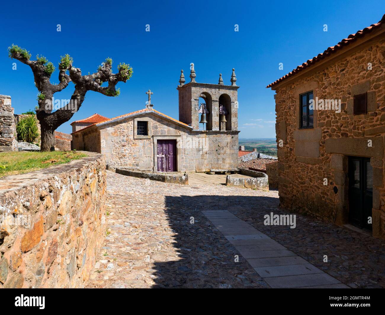 Castelo Rodrigo, Portugal - 12 April 2017 Castelo Rodrigo is a hilltop ...