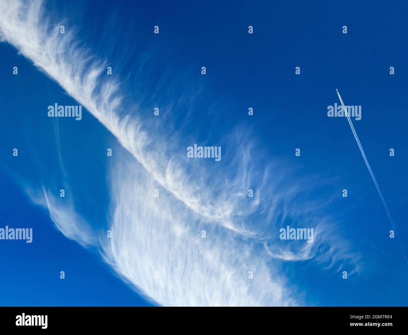 Oxford, England - 25 October 2017 Striking cloudscape over Oxford, with ...