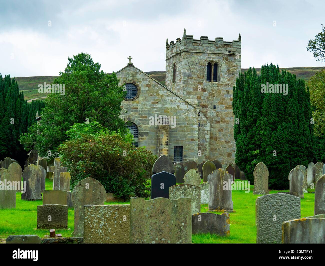 South aspect of St Hilda's Church Danby North Yorkshire, UK in Danby ...