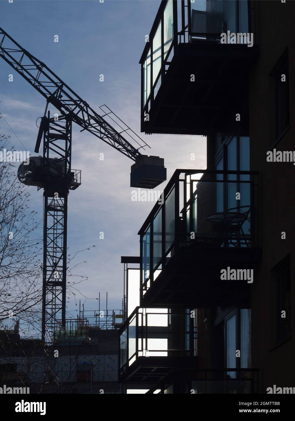 Oxford. England- 4 December 2018 Castle Mill Stream is a backwater of ...