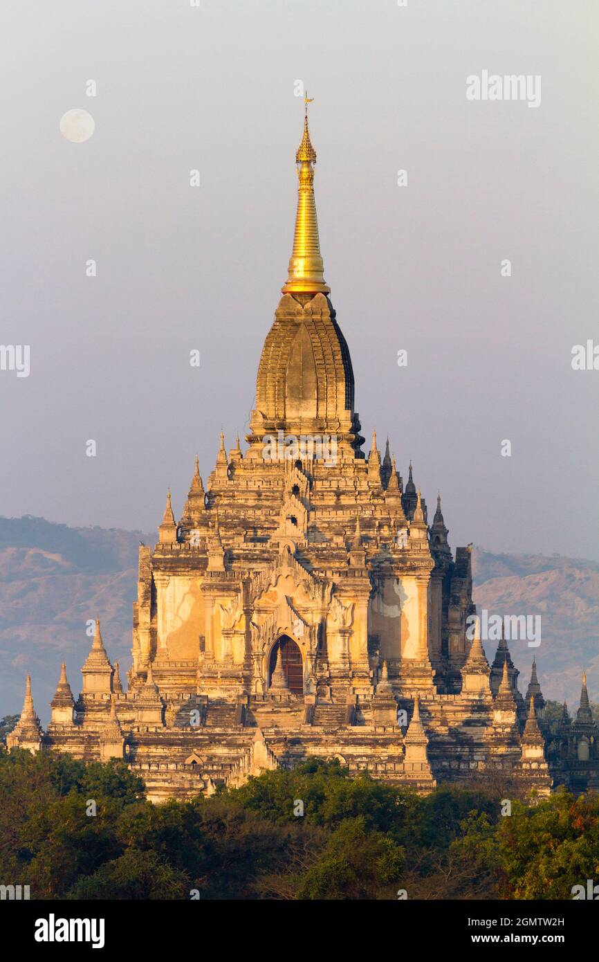 Bagan, Myanmar - 29 January 2013; One of the great Buddhist Temples in ...