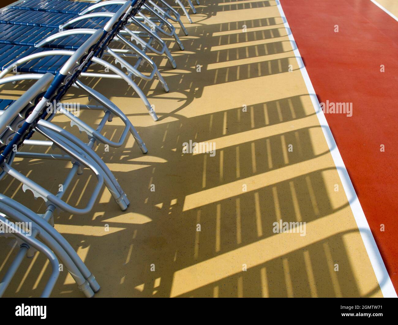 Sunning tanning reclining slatted railings hi-res stock photography and ...