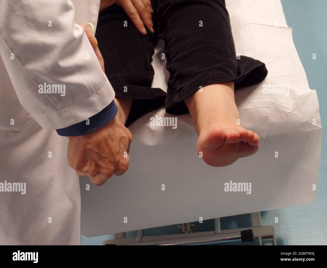 Podiatry and biomechanics class. Teacher teaches students the different ...