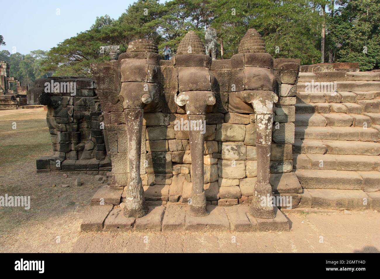 Angkor Thom, Cambodia - 19 January 2005 A triumph of Medieval Khmer ...