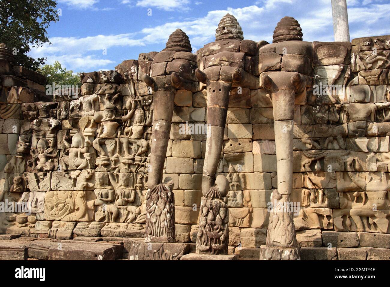 Angkor Thom, Cambodia - 19 January 2005 A triumph of Medieval Khmer ...