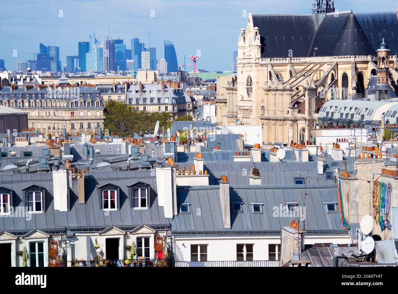 Paris, France - September 20, 2018 The wondrous skyline of Paris never disappoints. Here we see ...