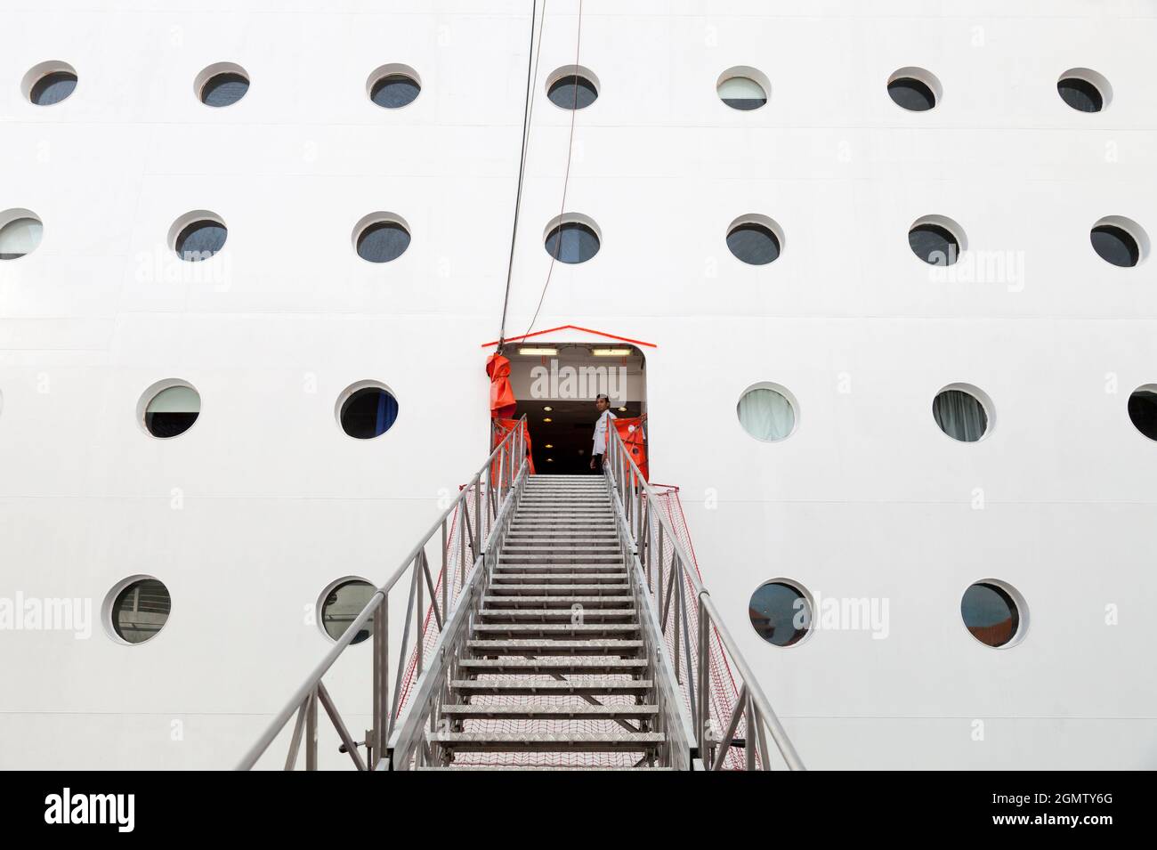 Cruise ship gangway entrance hi-res stock photography and images - Alamy