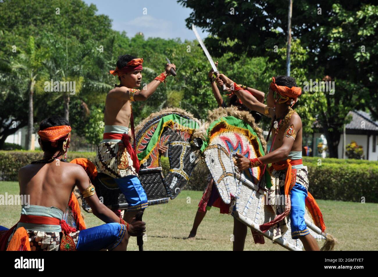 Yogyakarta, Indonesia - October 6, 2013: Jathilan art performance at ...