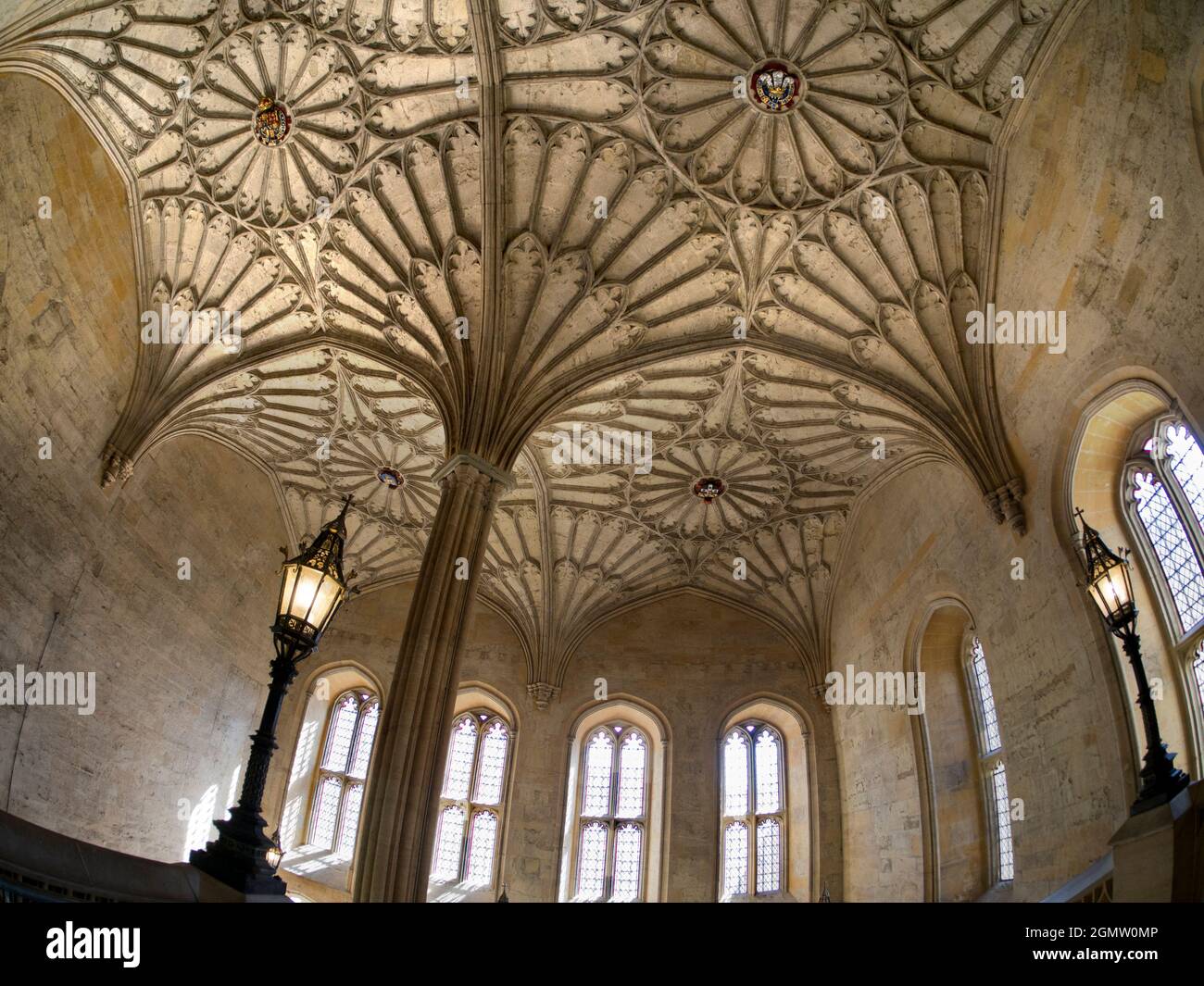 Oxford, England - 2012; Founded in 1458, Magdalen College is one of the ...