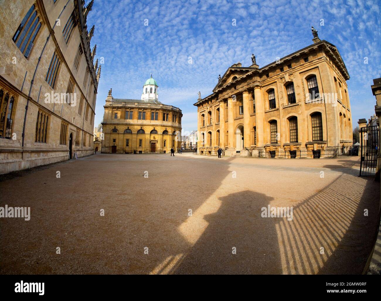 Oxford, England - 25 August 2017 Three famous classical buildings in ...