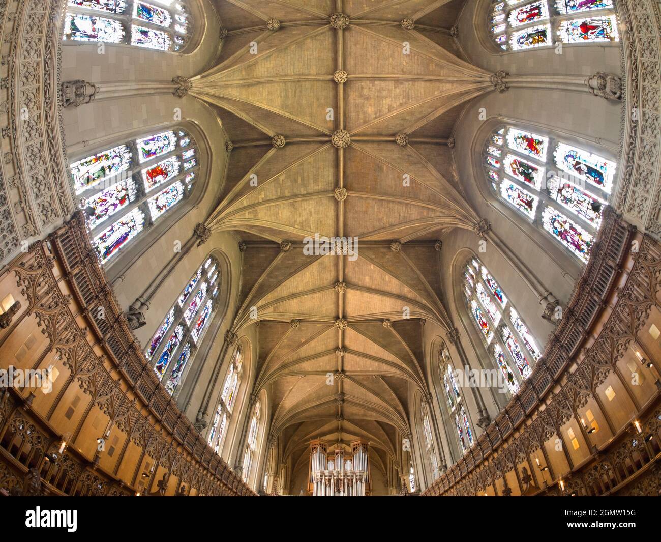 Oxford, England - 2012; Founded in 1458, Magdalen College is one of the ...