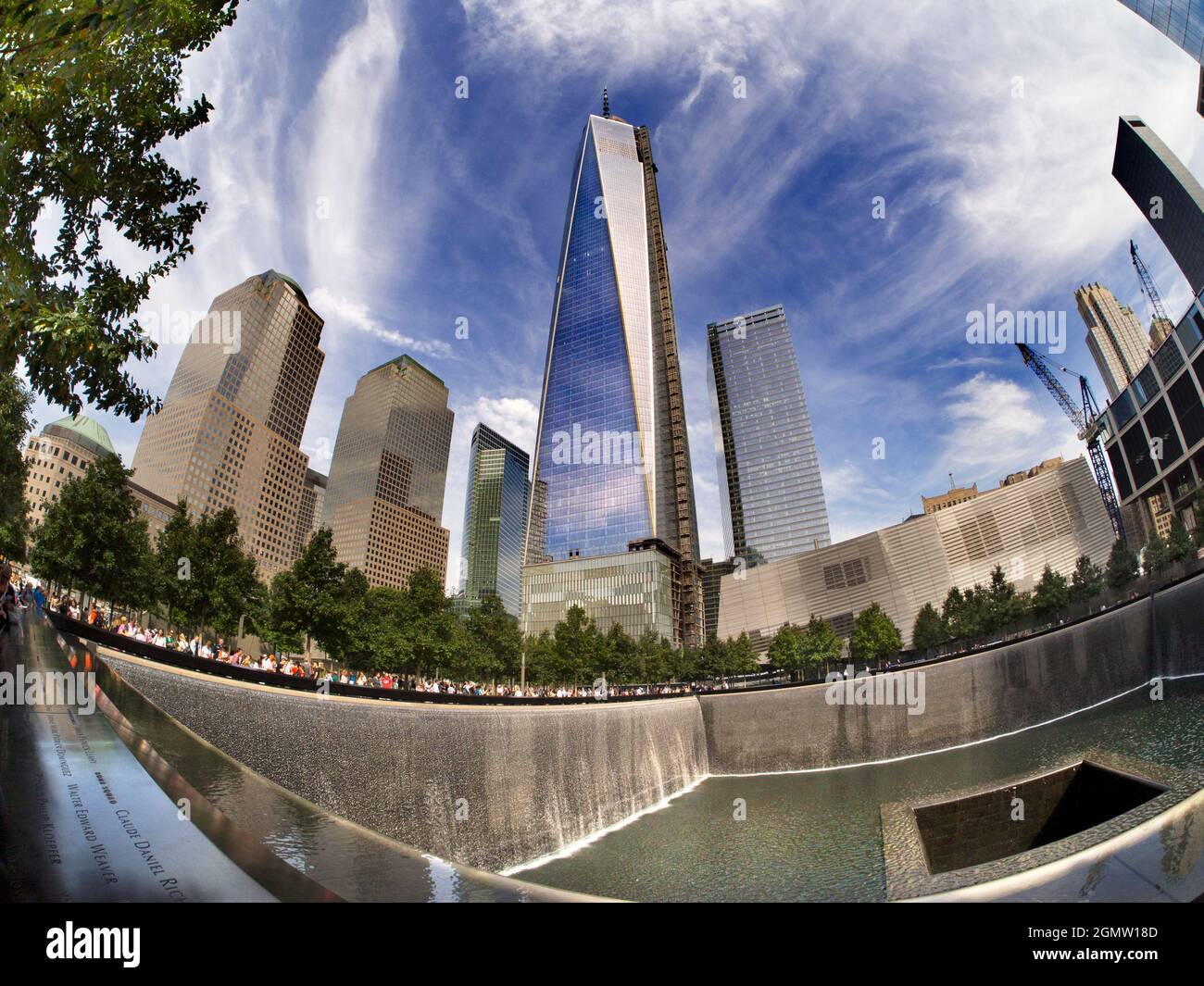 New York, USA - 3 November 2013; group of people in view. An iconic ...