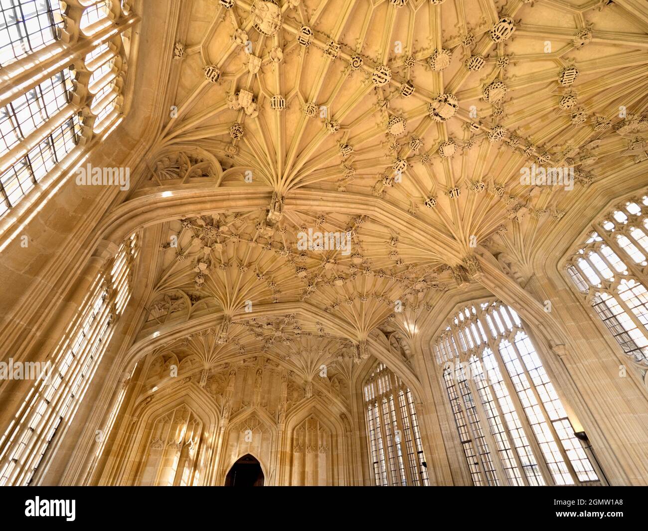 Inside the Divinity School of the Bodleian Library of Oxford University ...