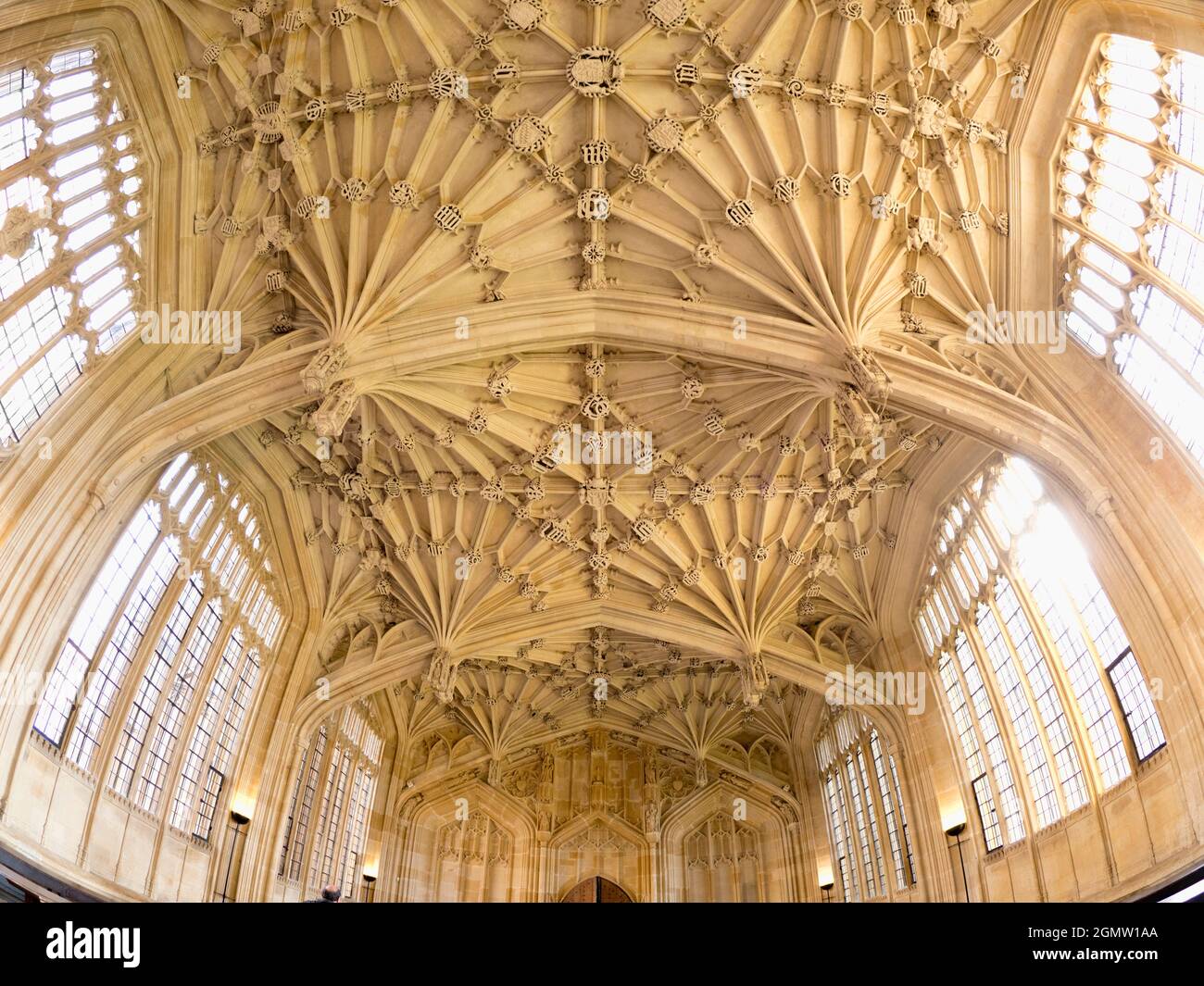Inside the Divinity School of the Bodleian Library of Oxford University ...