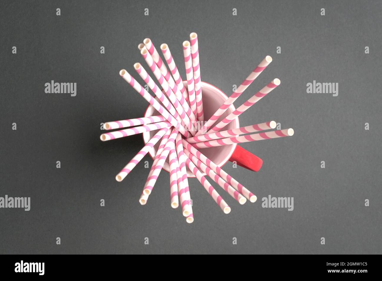 Pink disposable cup straw hi-res stock photography and images - Alamy