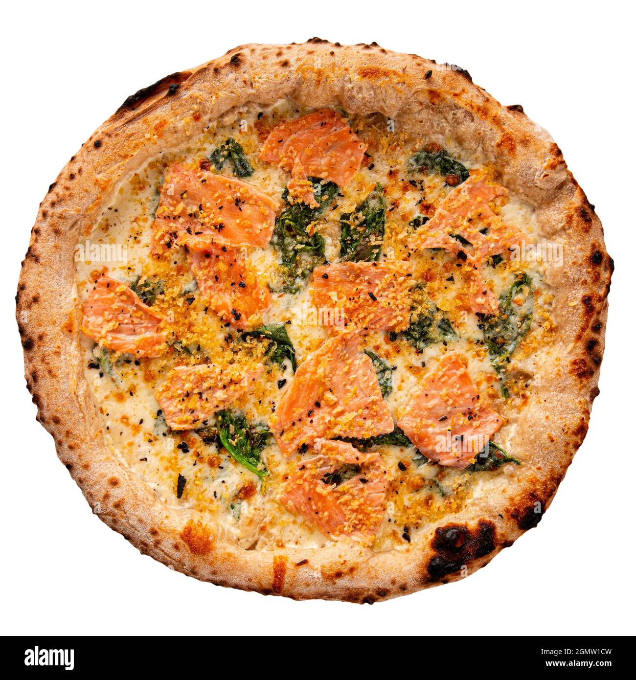 Salmon pizza hi-res stock photography and images - Alamy