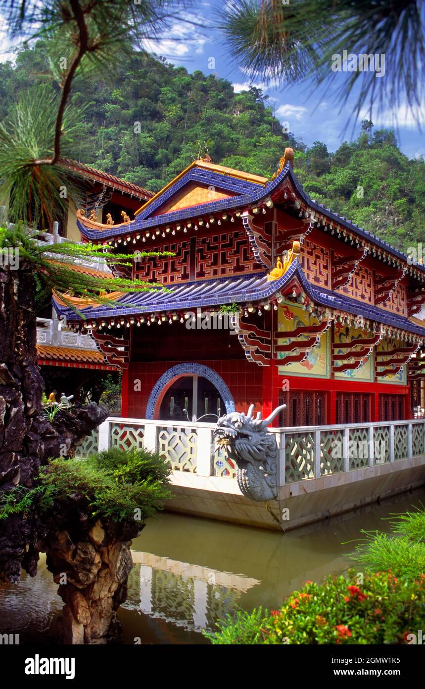 Ipoh, Malaysia - 7 April 2011; no people in view. An ornate boat-like ...