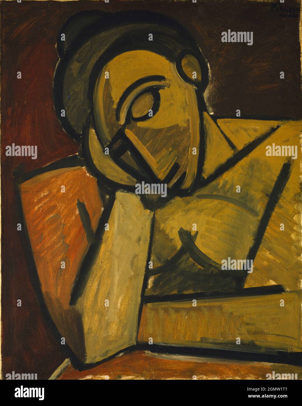 Pablo Picasso. (Spanish, 1881-1973). Repose. Paris, spring 1908. Oil on ...