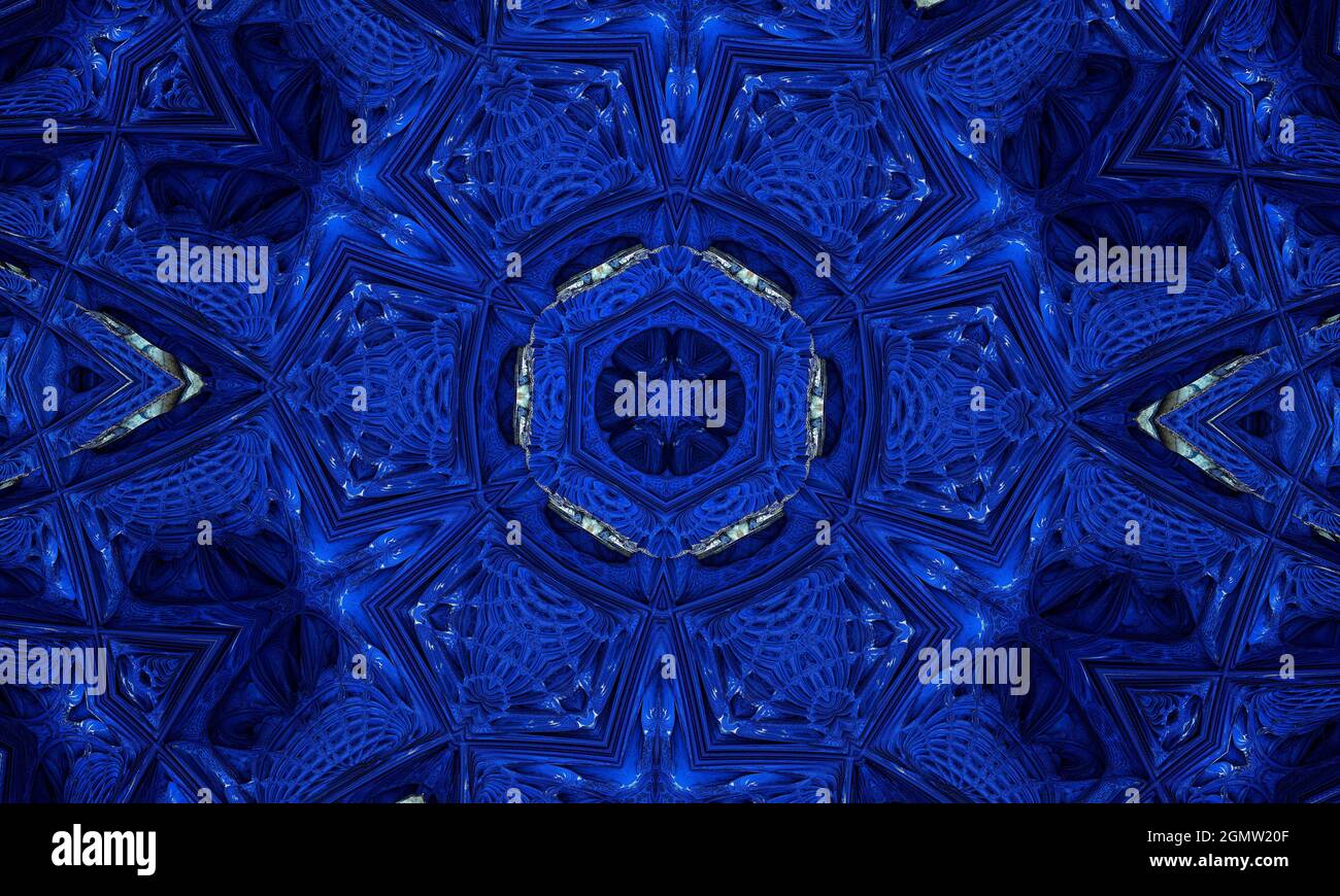 Neon shape on Blue textured background. Gradient color background ...