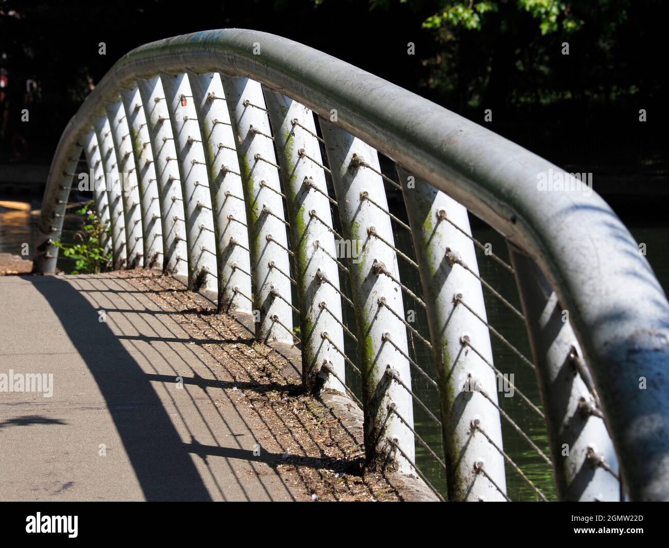 Oxford, England - 16 July 2018 This footbridge is part of my favourite ...